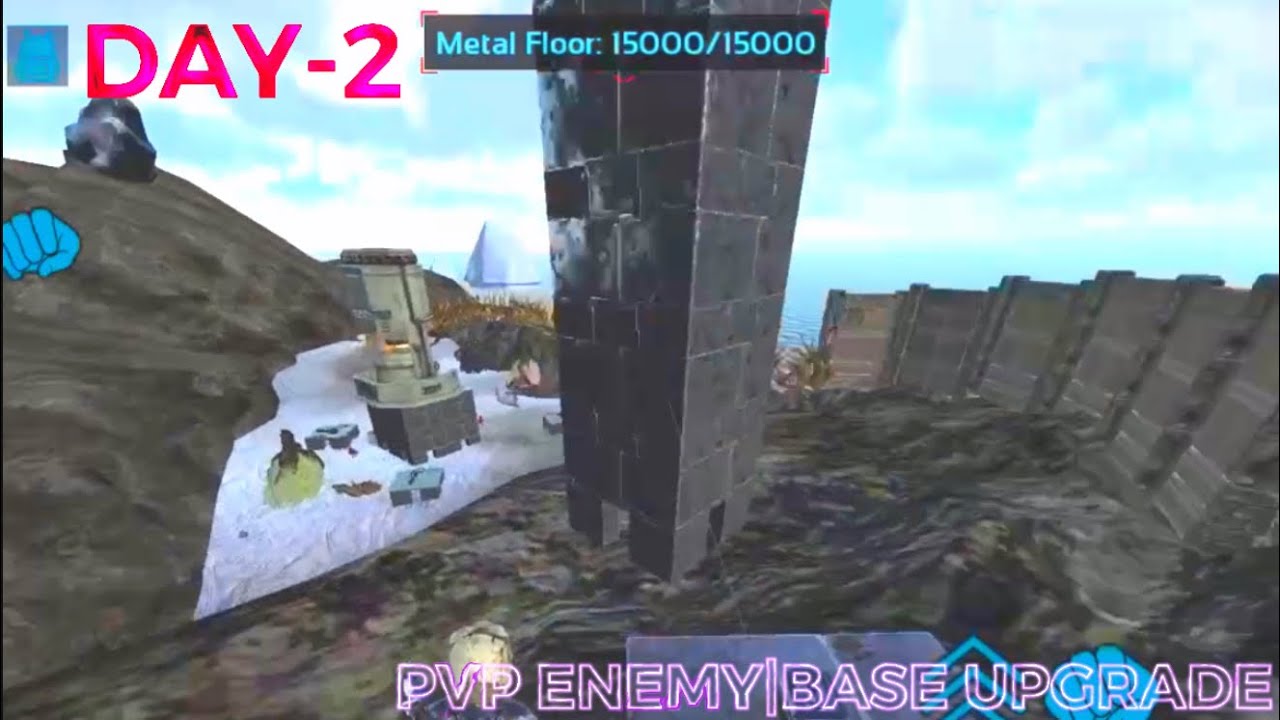 ARK MOBILE - FRESH WIPE DAY 2 - BASE UPGRADE AND MORE - YouTube