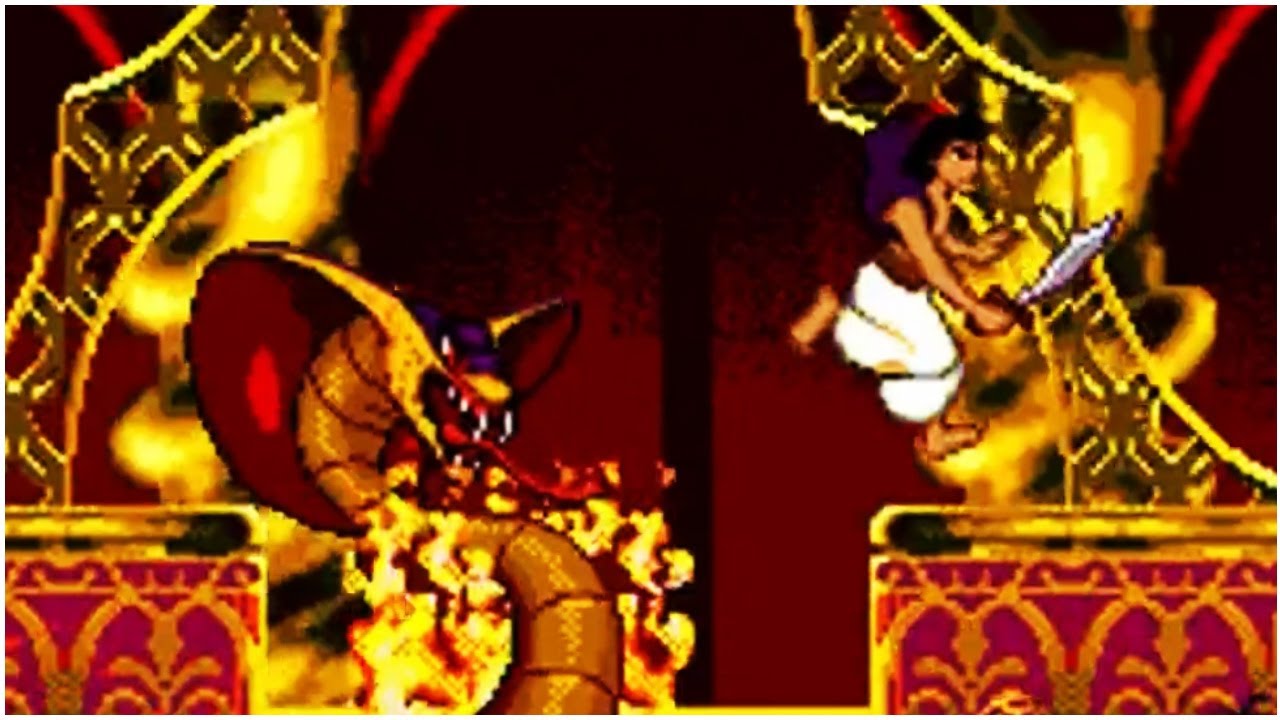 Disney's Aladdin - All Bosses (Genesis/Mega-Drive) - YouTube