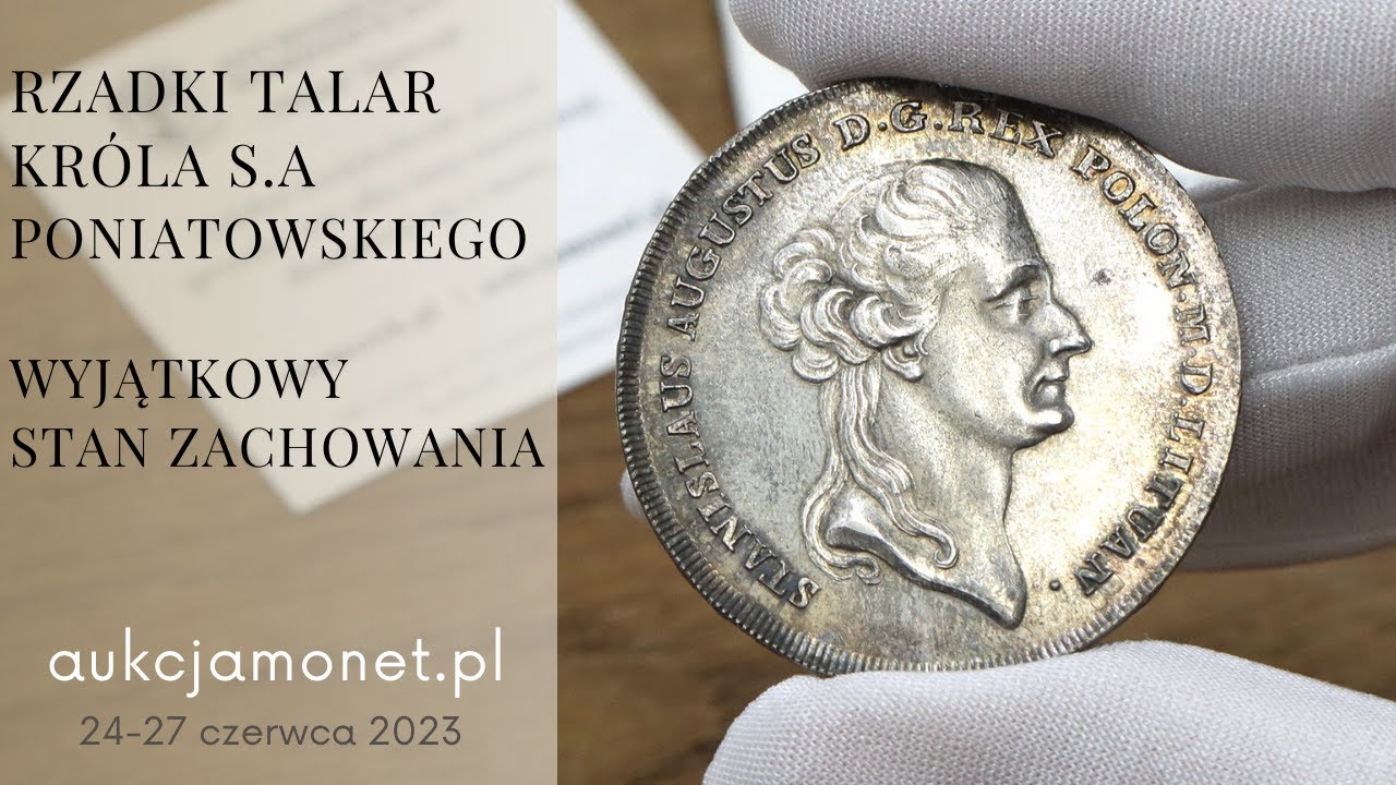 Stanisław August Poniatowski. Talar 1788 EB, Warszawa - PIĘKNY - YouTube