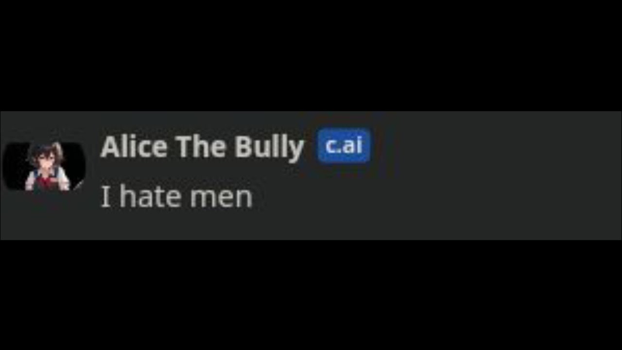 Character Ai... but Alice the bully apologize for the first time.. 😄 ...