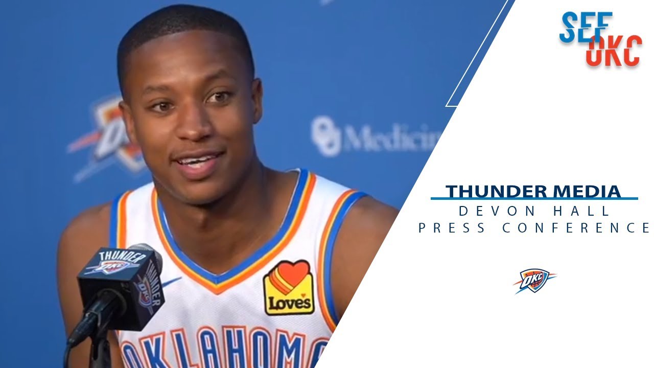 Thunder Media Day 2019: Devon Hall Press Conference - YouTube