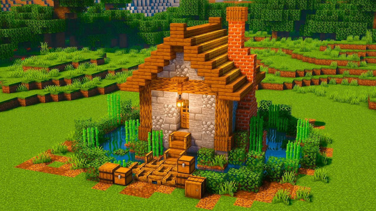 How to Build a Simple House in Minecraft [Tutorial] - YouTube