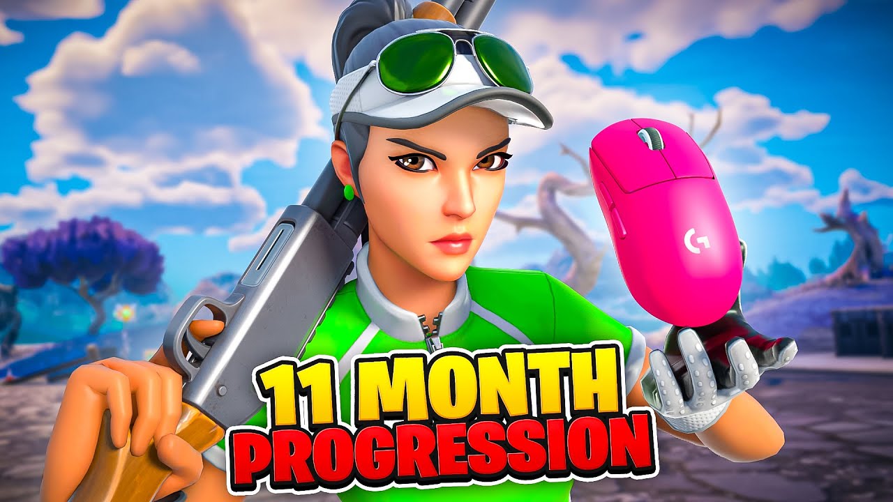 11 MONTH Fortnite Keyboard and Mouse Progression! (Controller to KBM ...