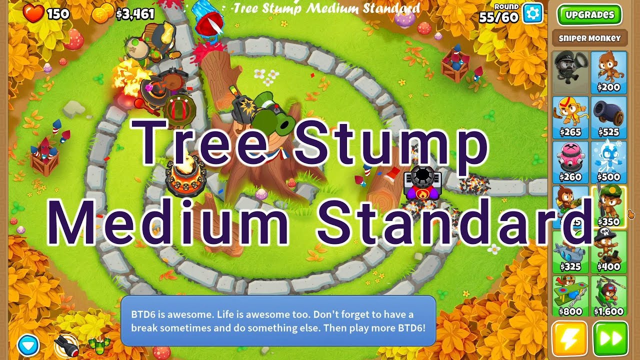 Bloons TD6 Tree Stump Med Standard - YouTube
