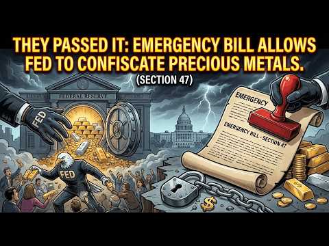 THEY PASSED IT: Emergency Bill Allows Fed to Confiscate Precious Metals. (Section 47)
