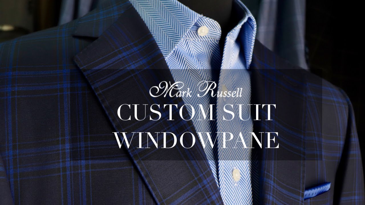 Custom Suit Windowpane | Mark Russell Clothing - YouTube