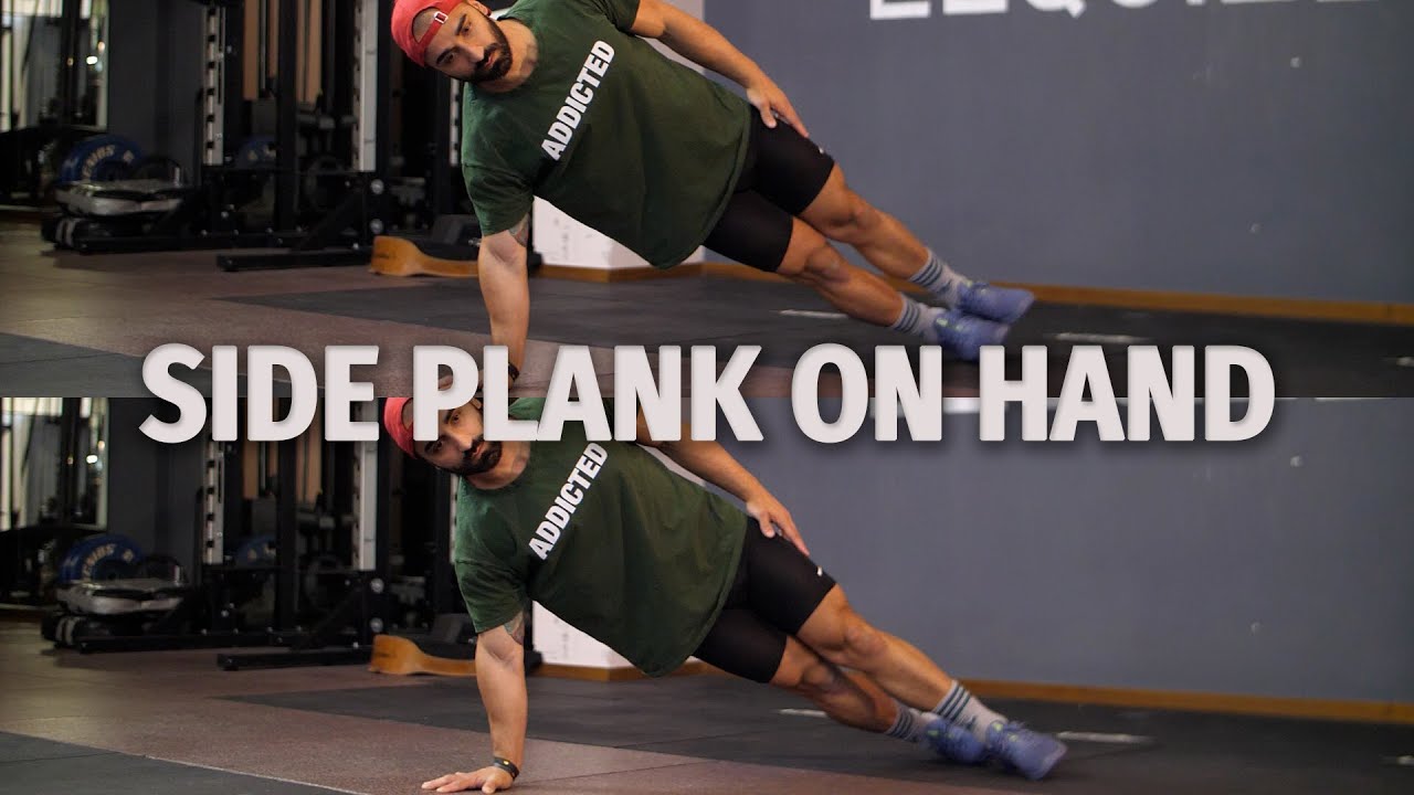 Side plank on hand - YouTube