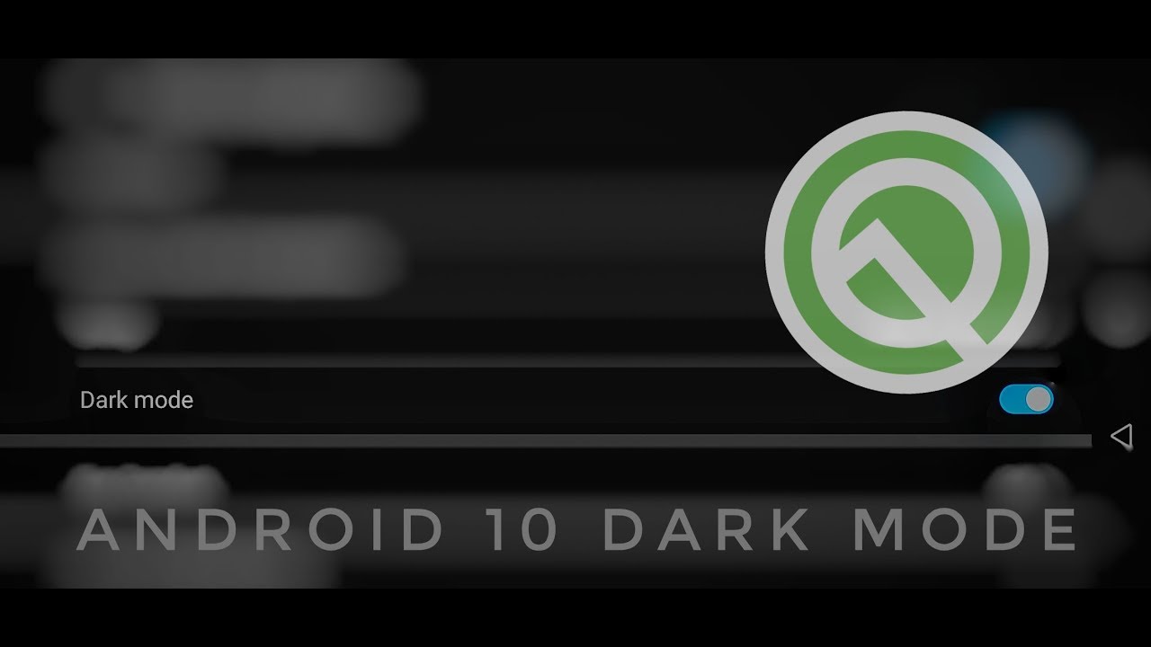Android 10 dark mode - YouTube