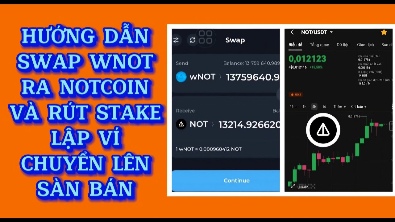NOTCOIN ĐANG BAY TUNG NÓC. HD SWAP WNOT RA NOTCOIN VÀ RÚT NOTCOIN STAKE ...