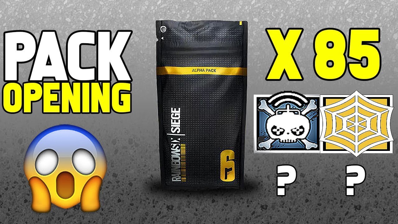 J'OUVRE 85 ALPHA PACKS ! (OUVERTURE MASSIVE) - RAINBOW SIX SIEGE - YouTube