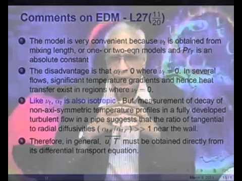 Mod-01 Lec-27 Turbulence Models - 2 - YouTube