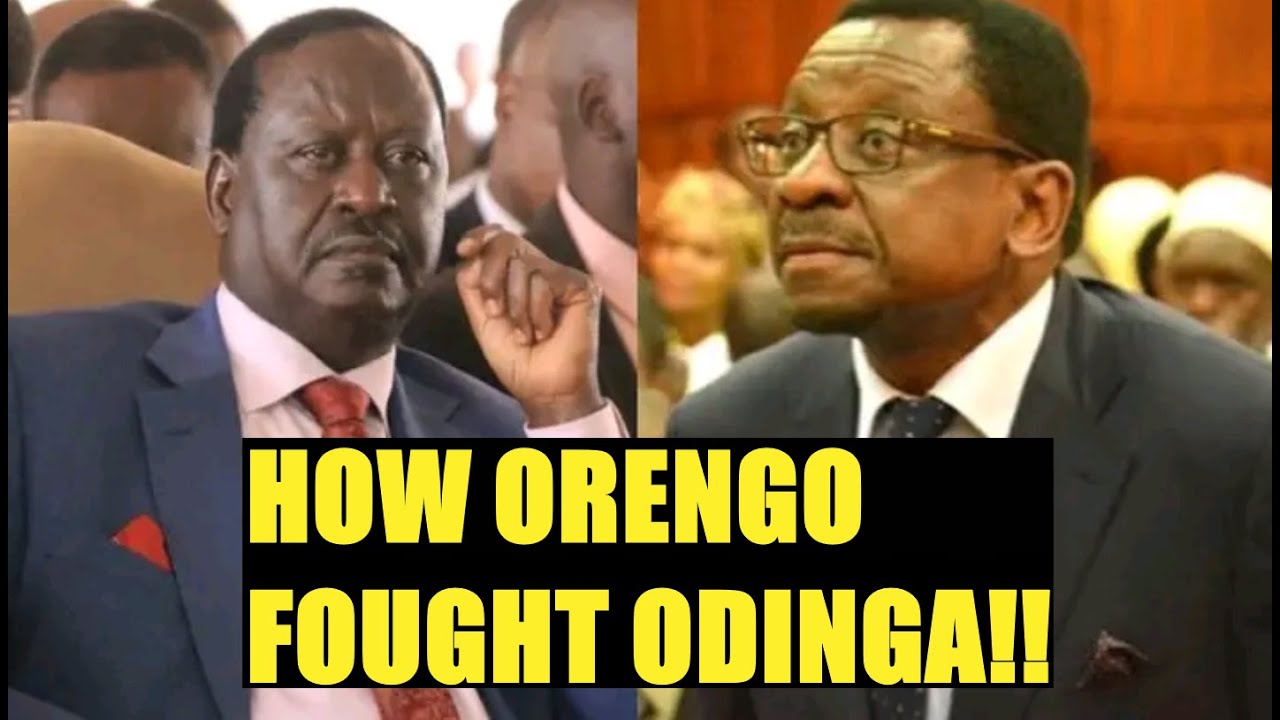 DETAILS OF THE FIGHT BETWEEN RAILA ODINGA AND JAMES ORENGO - YouTube