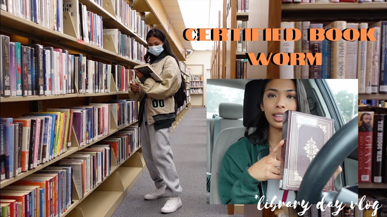 taking myself out on a date // going to the library vlog - YouTube