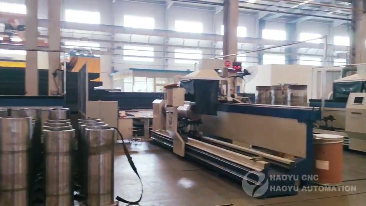 HAOYU automatic welding machine - YouTube