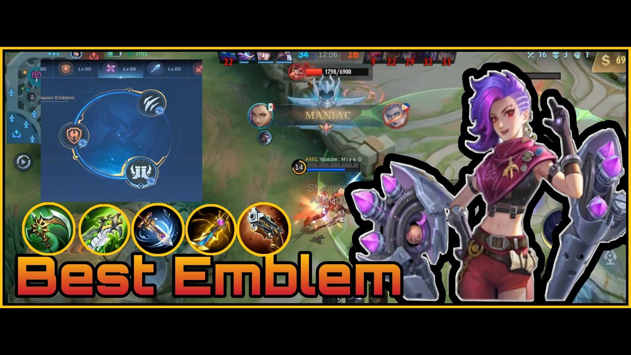 NEW HERO IXIA BEST BUILD & EMBLEM ~ MLBB - YouTube