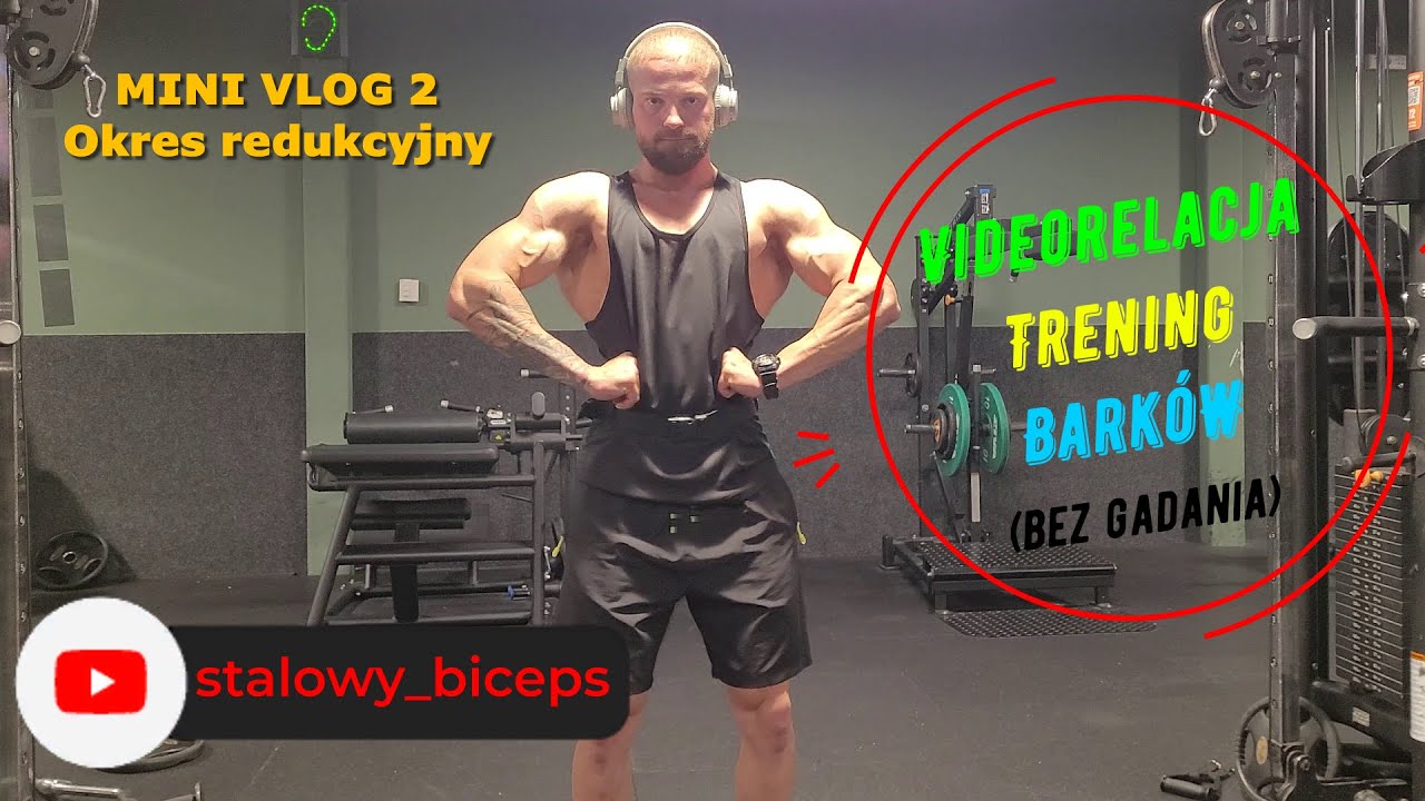 Mój cały trening barków. Fajny zestaw ćwiczeń na barki. Videorelacja ...