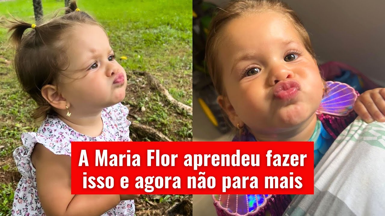 A Maria Flor aprendeu fazer isso e agora não para mais - YouTube