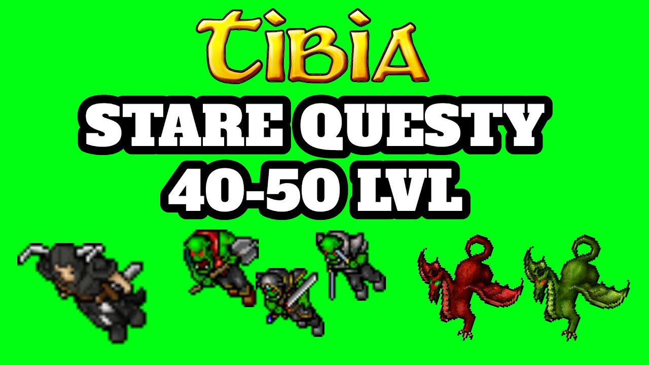 STARE QUESTY TIBIA 40-50 LVL - BRAVORIA - ZAPIS LIVE - YouTube