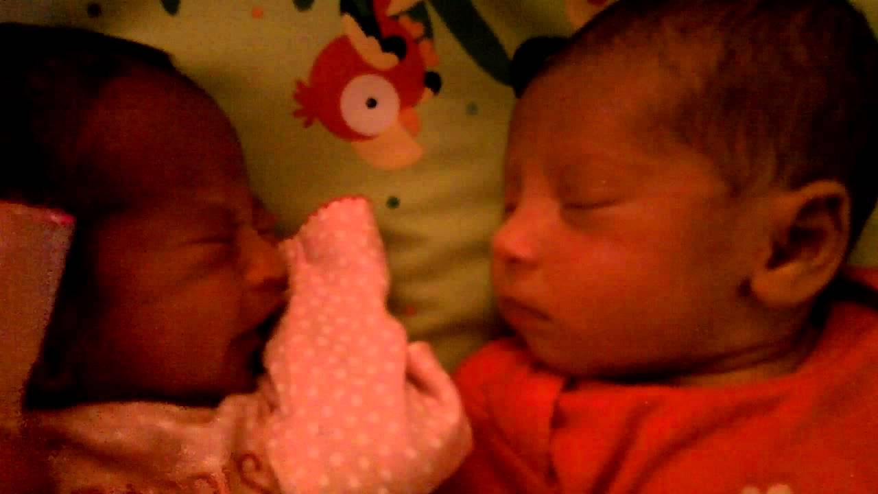 Baby A and Baby B finally together Part II - YouTube