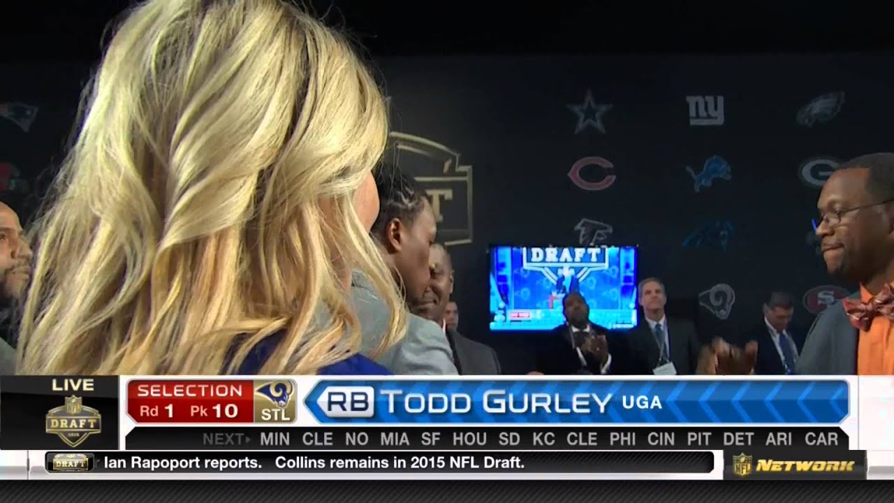 (HD) NFL 2015 Draft Selection - Rams Select Todd Gurley #10 - YouTube