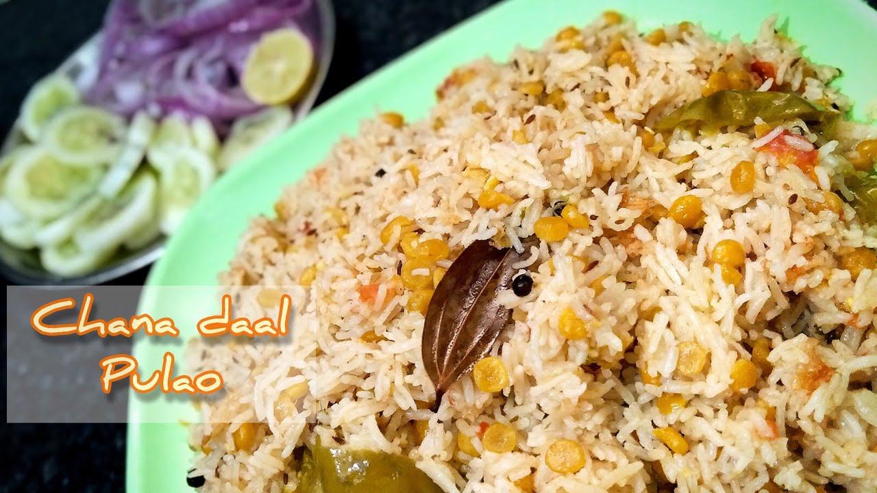 Chana dal pulao | Quick recipe | lunch time recipe| - YouTube