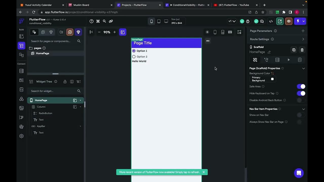 Flutterflow Conditional Visibility Youtube