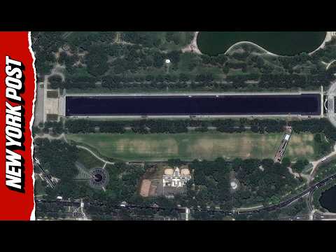 Before and After: Satellite Imagery Shows Reflecting Pool Upgrade