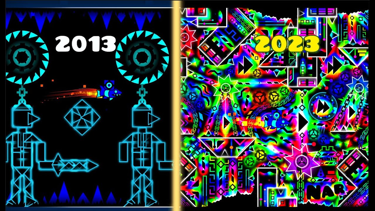 Best Levels of Every Year in Geometry Dash - YouTube