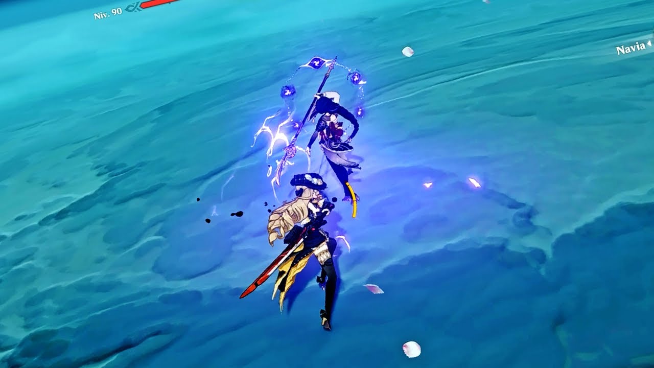 C0 Navia solo vs Raiden Shogun: No damage received! - YouTube