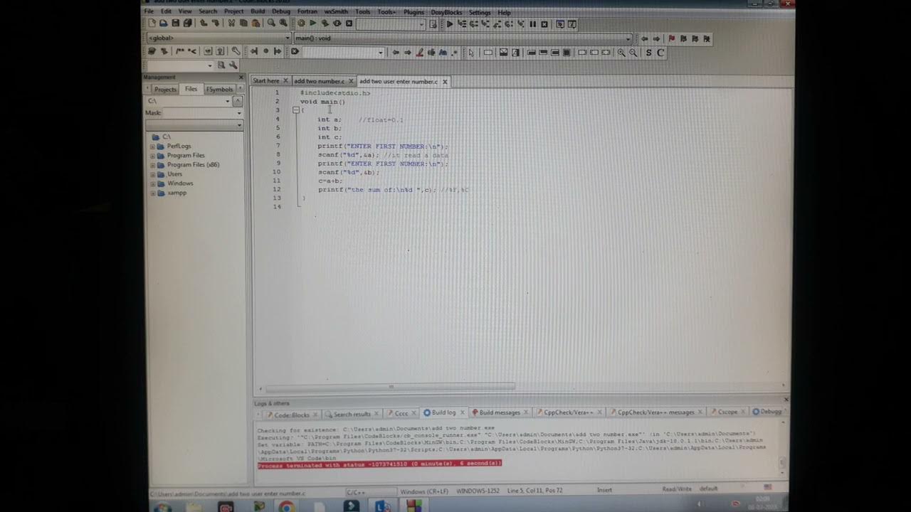 ADD TWO NUMBERS USING C LANGUAGE BY NIKITA CHAURASIA - YouTube