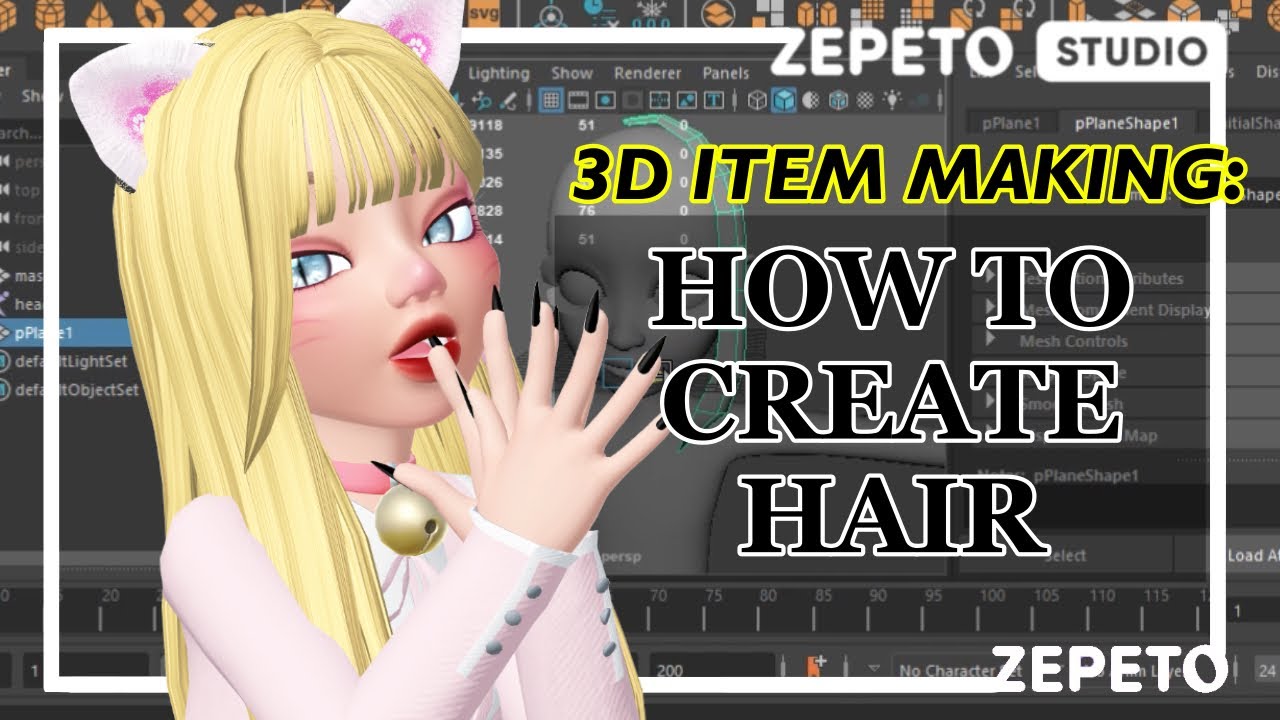 [ CREATE ] HOW TO CREATE HAIR? | Modeling in MAYA - YouTube