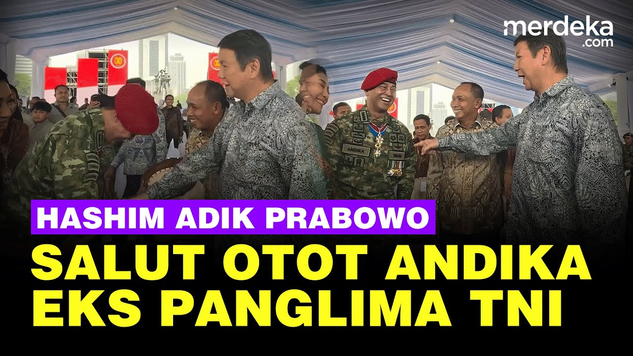 Saling Hormat! Hashim Adik Prabowo Salut Jenderal Andika Eks Panglima ...