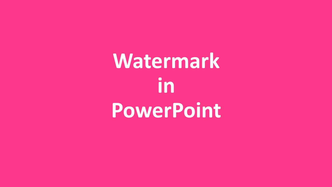 How To Add Watermark In Powerpoint Presentation YouTube how-to-add-watermark-in-powerpoint-presentation-youtube