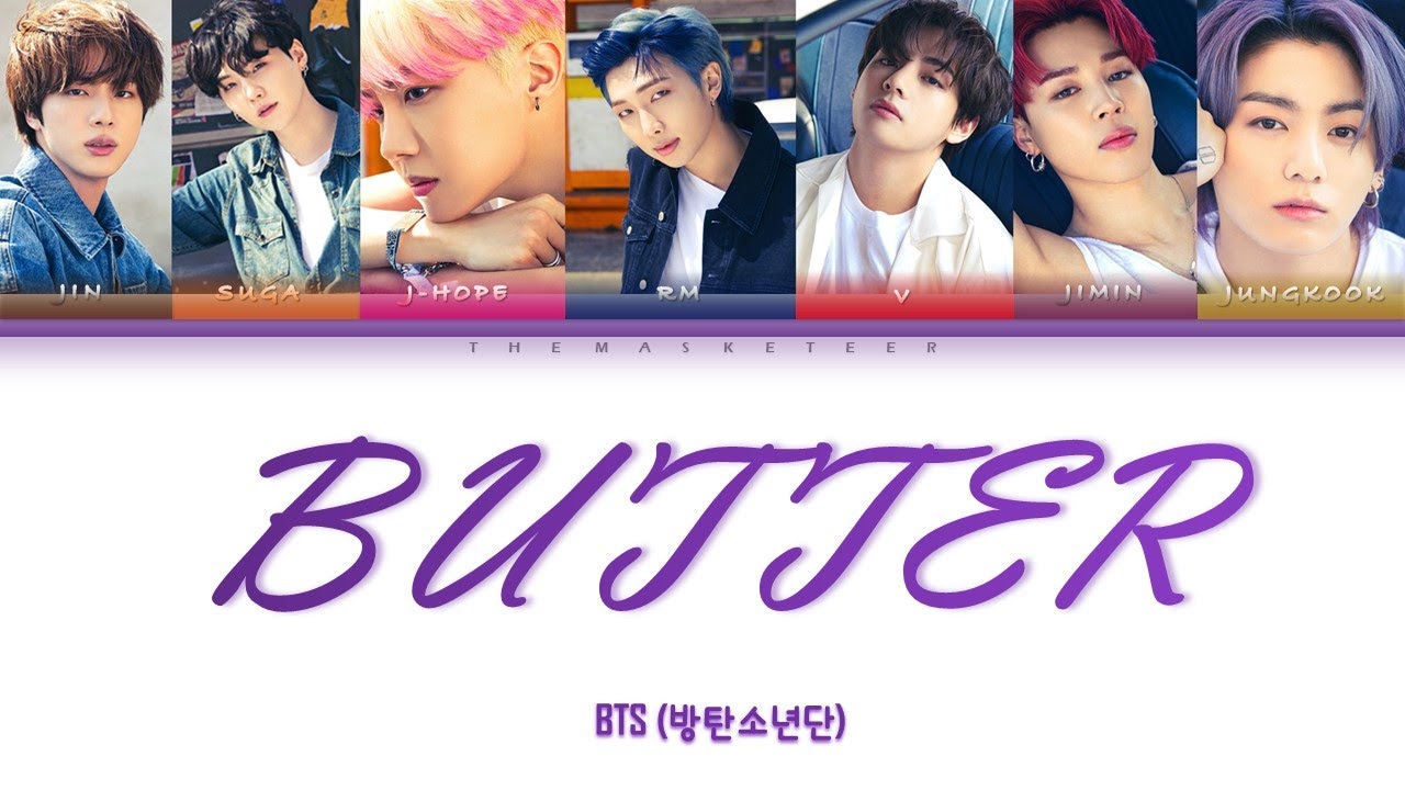 BTS (방탄소년단) Butter Color-Coded Lyrics - YouTube