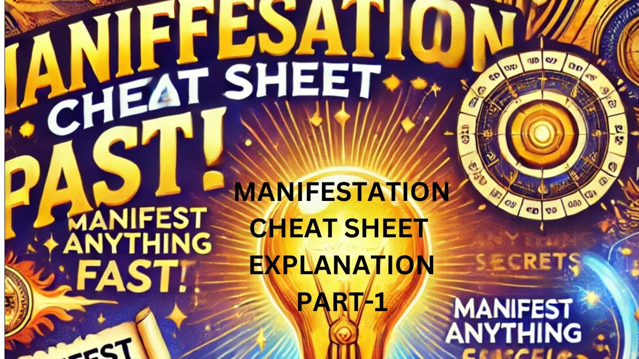 Manifestation Cheat Sheet PART 1 EXPLANATION: Unlock Powerful Secrets ...