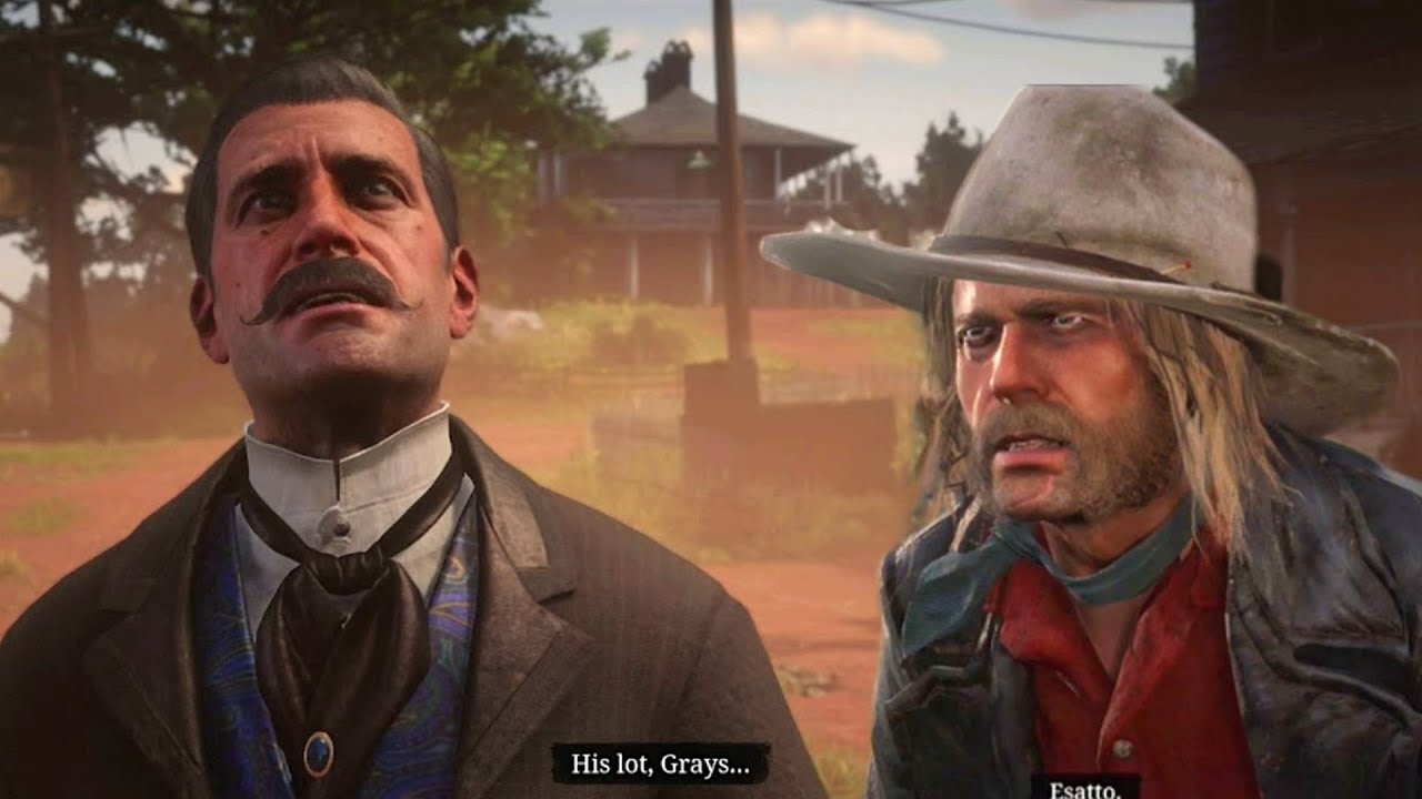 RDR2 - Dialogue between Micah Bell and Trelawny, deleted content - YouTube