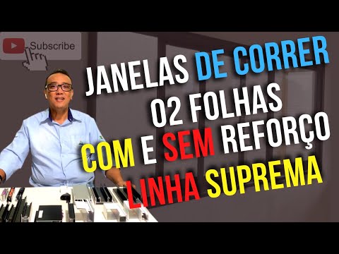 Materiais para Janelas 02 Folhas Com e Sem Reforço - Linha Suprema c/ Corte