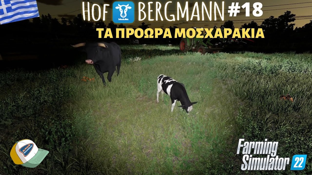 ΤΑ ΠΡΟΩΡΑ ΜΟΣΧΑΡΑΚΙΑ /HOF BERGMANN/FARMING SIMULATOR 22/Let's Play ...