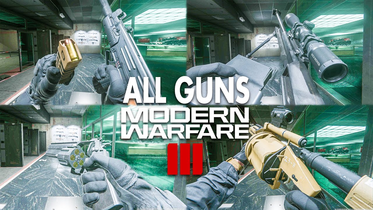 MW3 ALL Weapons - CoD: Modern Warfare 3 - YouTube