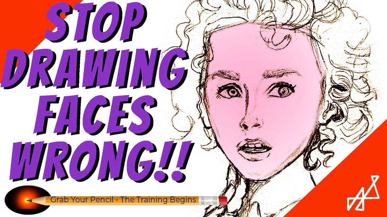 How To Draw Perfect Faces Every Time Step By Step 3 Area Face Method ...