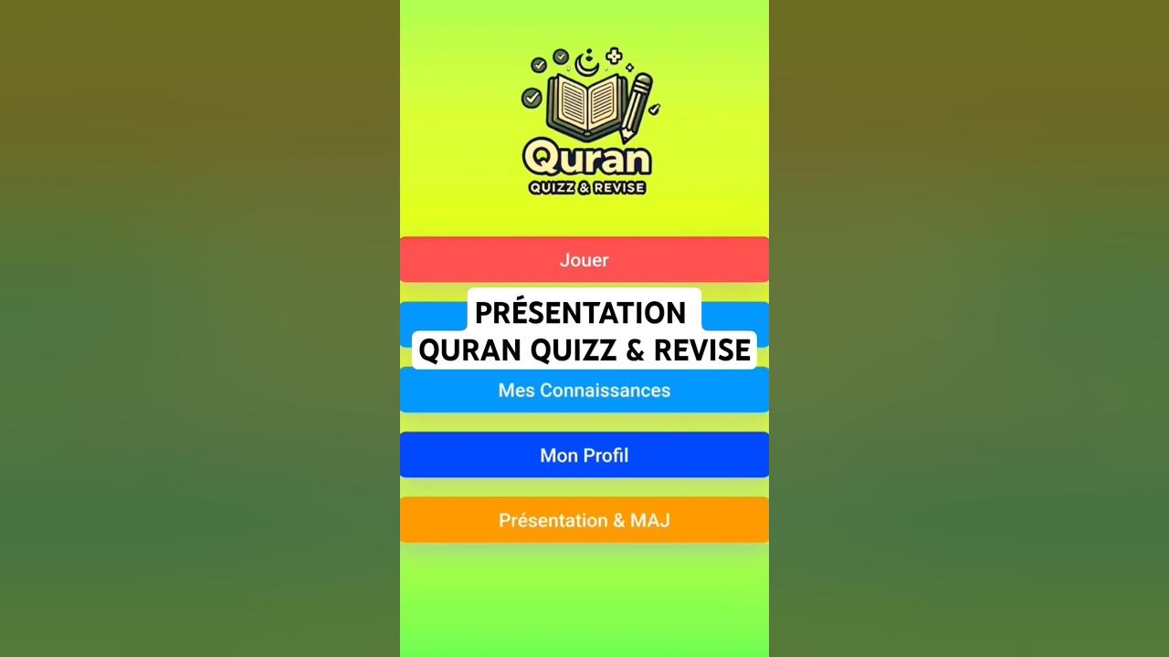 Présentation de Quran Quizz & Revise - YouTube