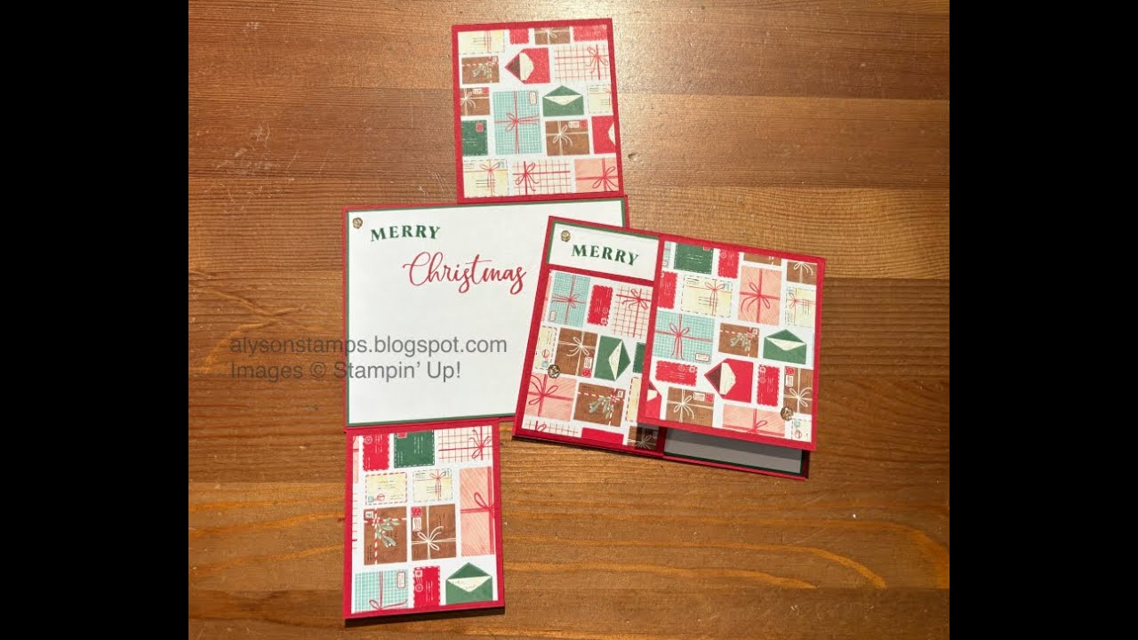 Double Flap Card Stamping Tutorial Technique Tuesday - YouTube