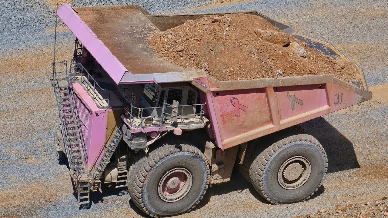 Big Mining Equipment in Arizona Mine. - YouTube