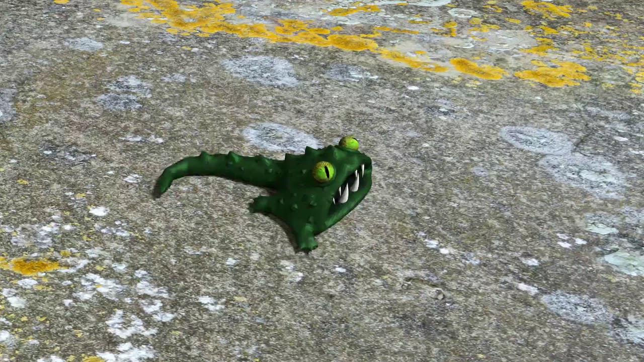 toe biter walk cycle - YouTube