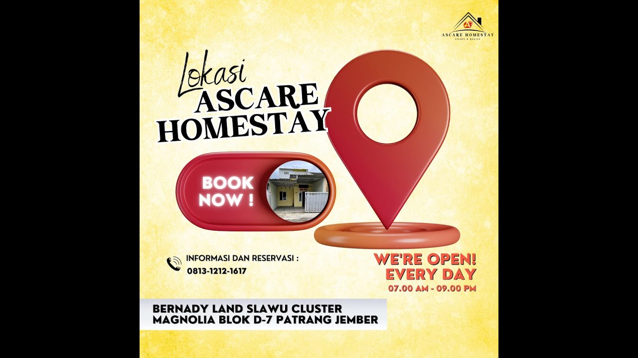 Rute Lokasi Ascare Homestay Jember - YouTube