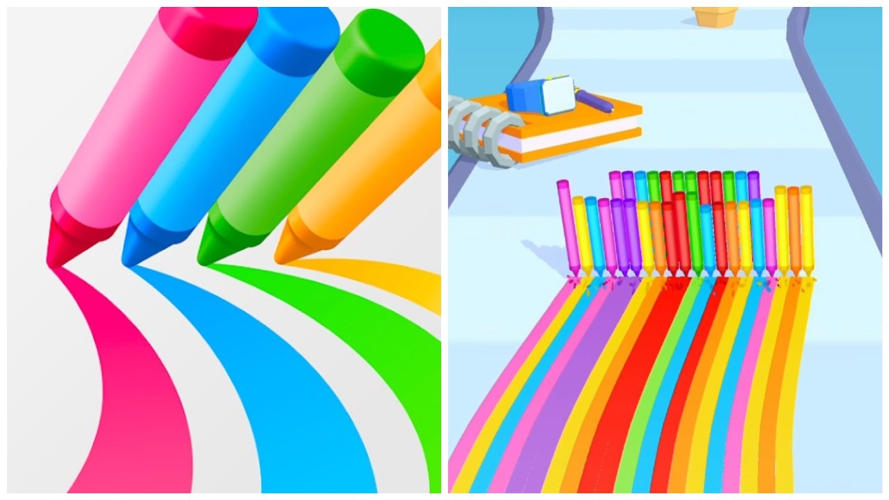 Pencil Rush 3D - Android Ios Gameplay, Mobile Gameplay (Levels 49-56) - YouTube