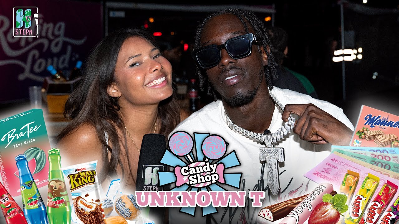 UK Rapper Unknown T probiert deutsche Süßigkeiten | Hey! Steph - YouTube