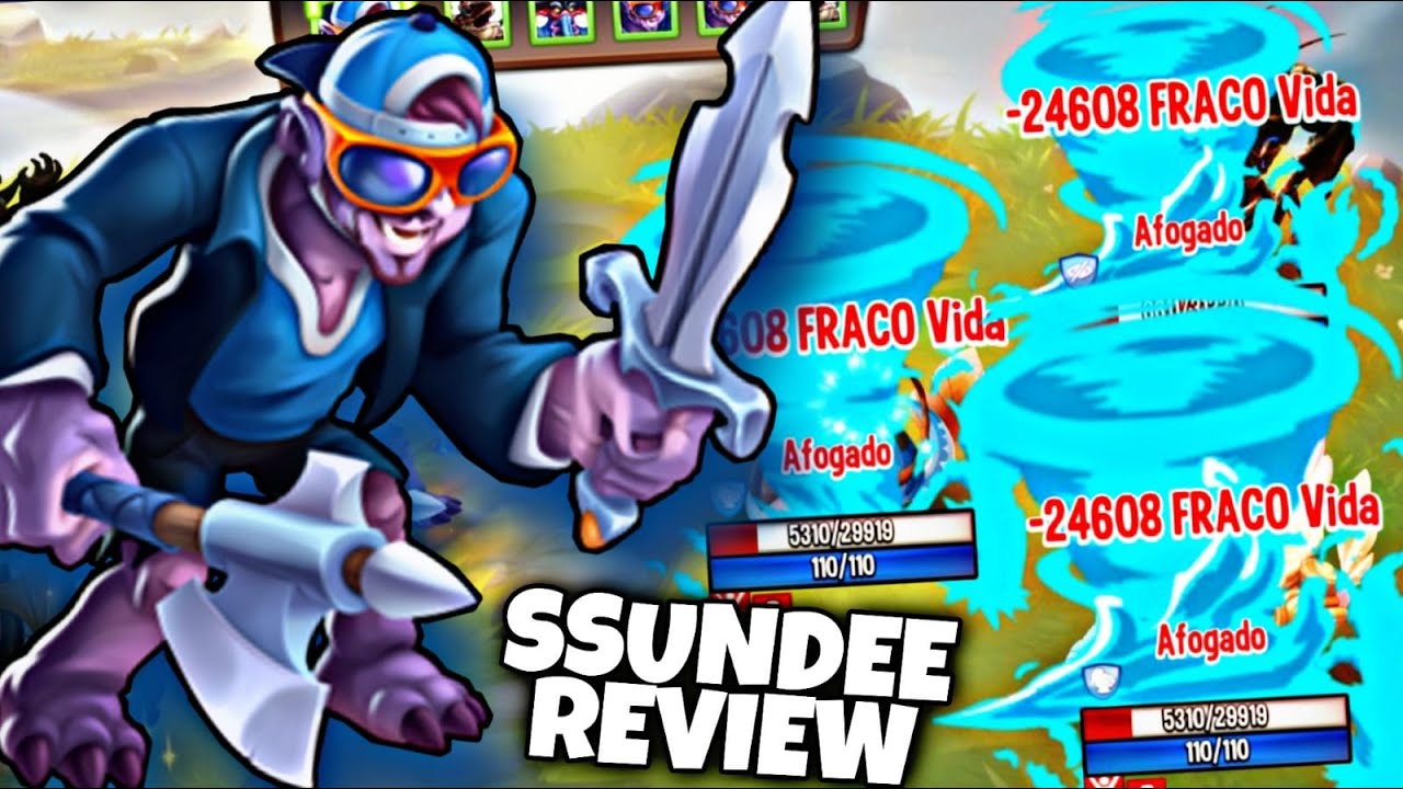 REVIEW DO SSUNDEE (MONSTRO PATROCINADO) E TESTE COM BATALHAS ! Monster ...