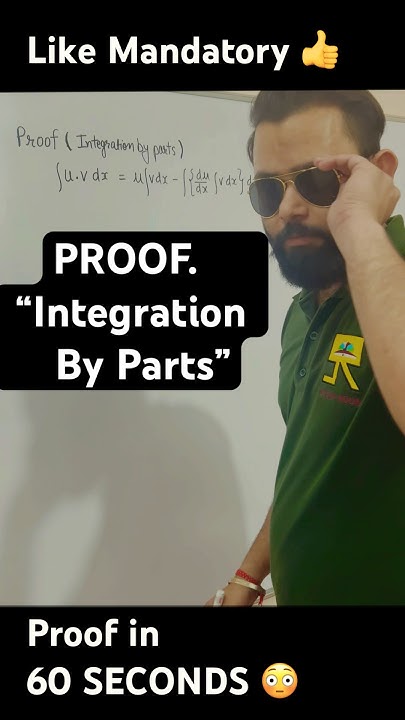 “INTEGRATION BY PARTS” || PROOF IN 60 SECONDS #shorts #viralvideo #education #math #roots # ...