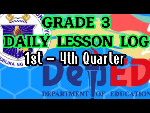 GRADE 3 UPDATED DAILY LESSON LOG (DLL) || 1st - 4th QUARTER - YouTube
